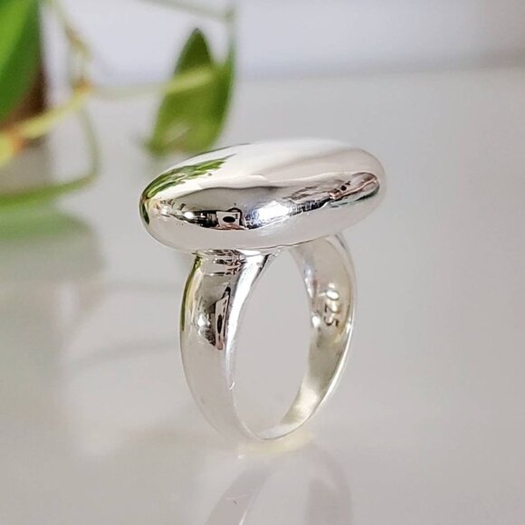 Jewelry | Dome Ring Sterling Silver Dome Ring Large Dome Ring Statement ...